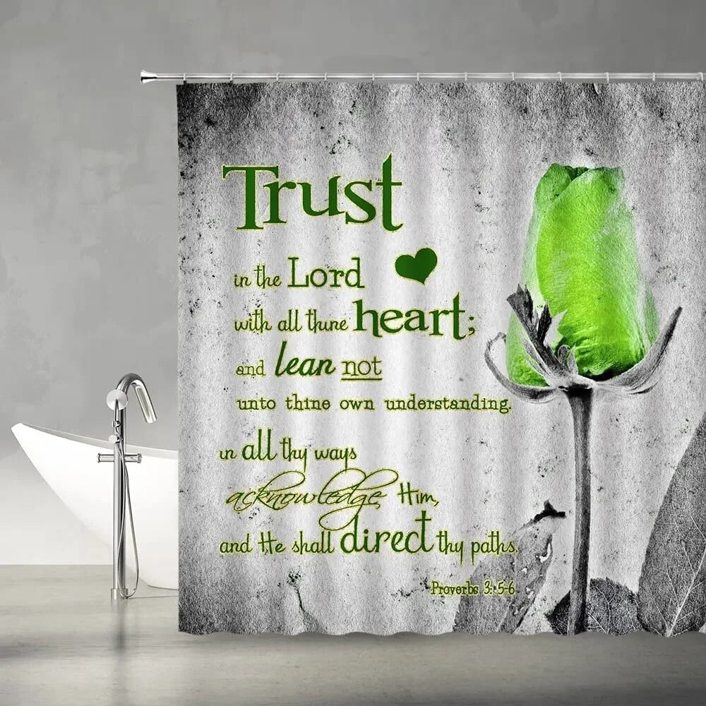 Butterfly Inspirational Quote Shower Curtain Rustic Wooden Door