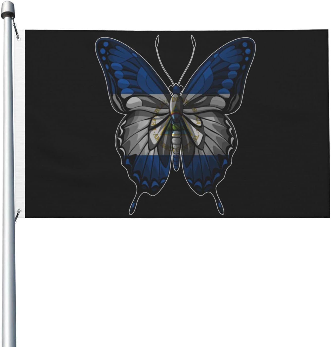 Butterfly Israel Israeli Flag Flag 3x5 Ft Duplex Prints Outdoor Double ...