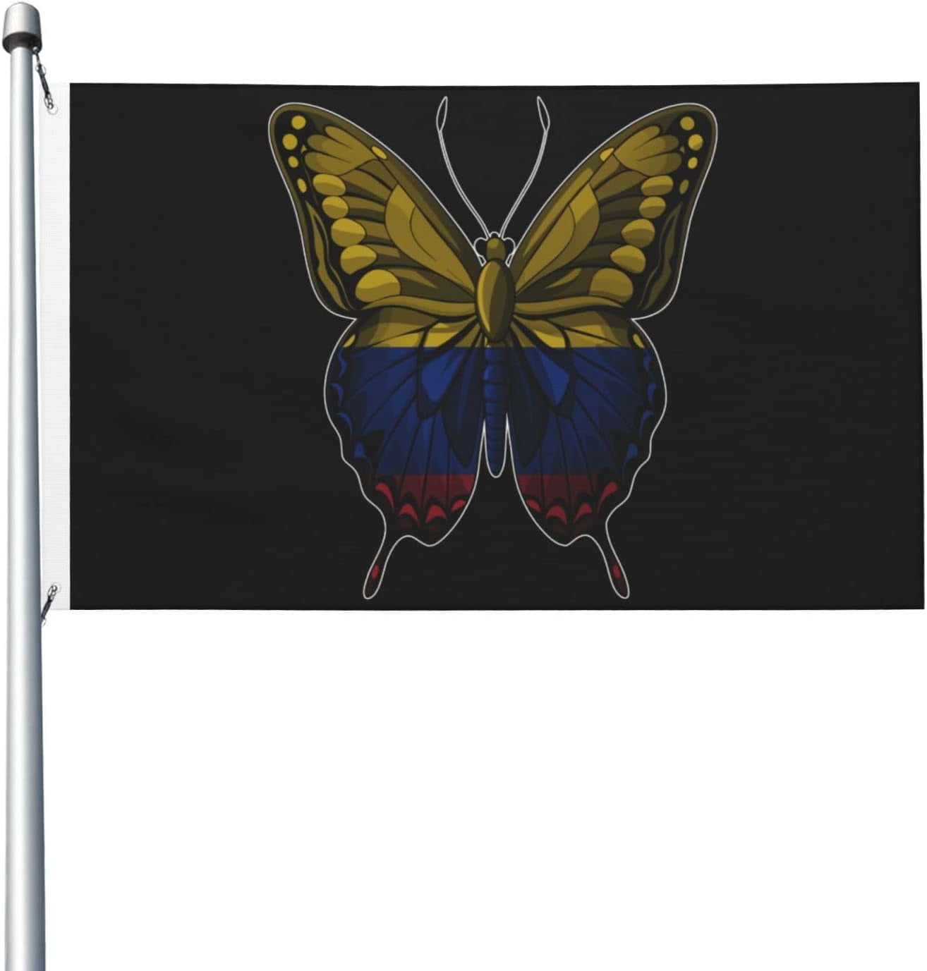 Butterfly Israel Israeli Flag Flag 3x5 Ft Duplex Prints Outdoor Double ...