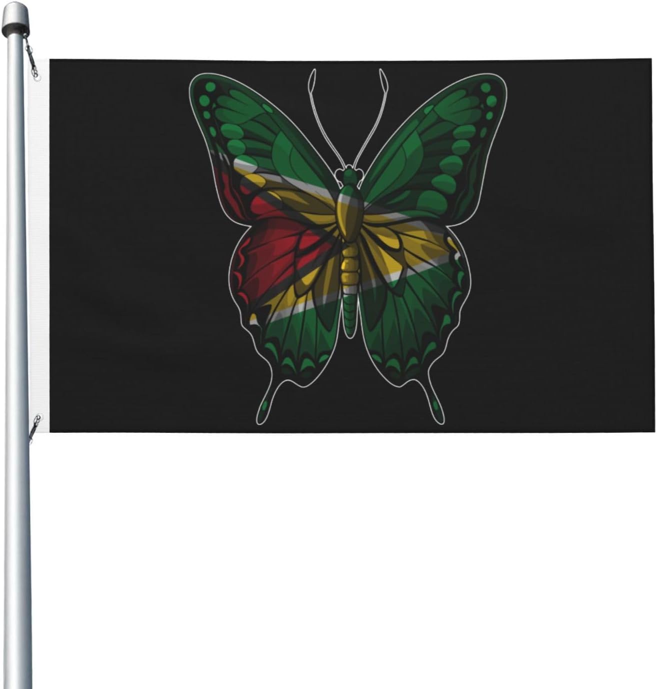 Butterfly Israel Israeli Flag Flag 3x5 Ft Duplex Prints Outdoor Double ...