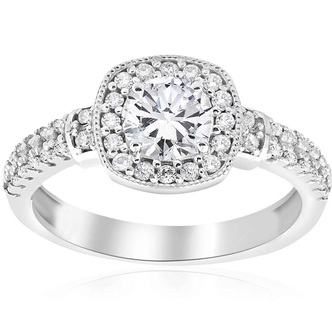 Butterfly Jewel 1.2 Ct Round Cut Moissanite Ring for Her - 14K Gold ...