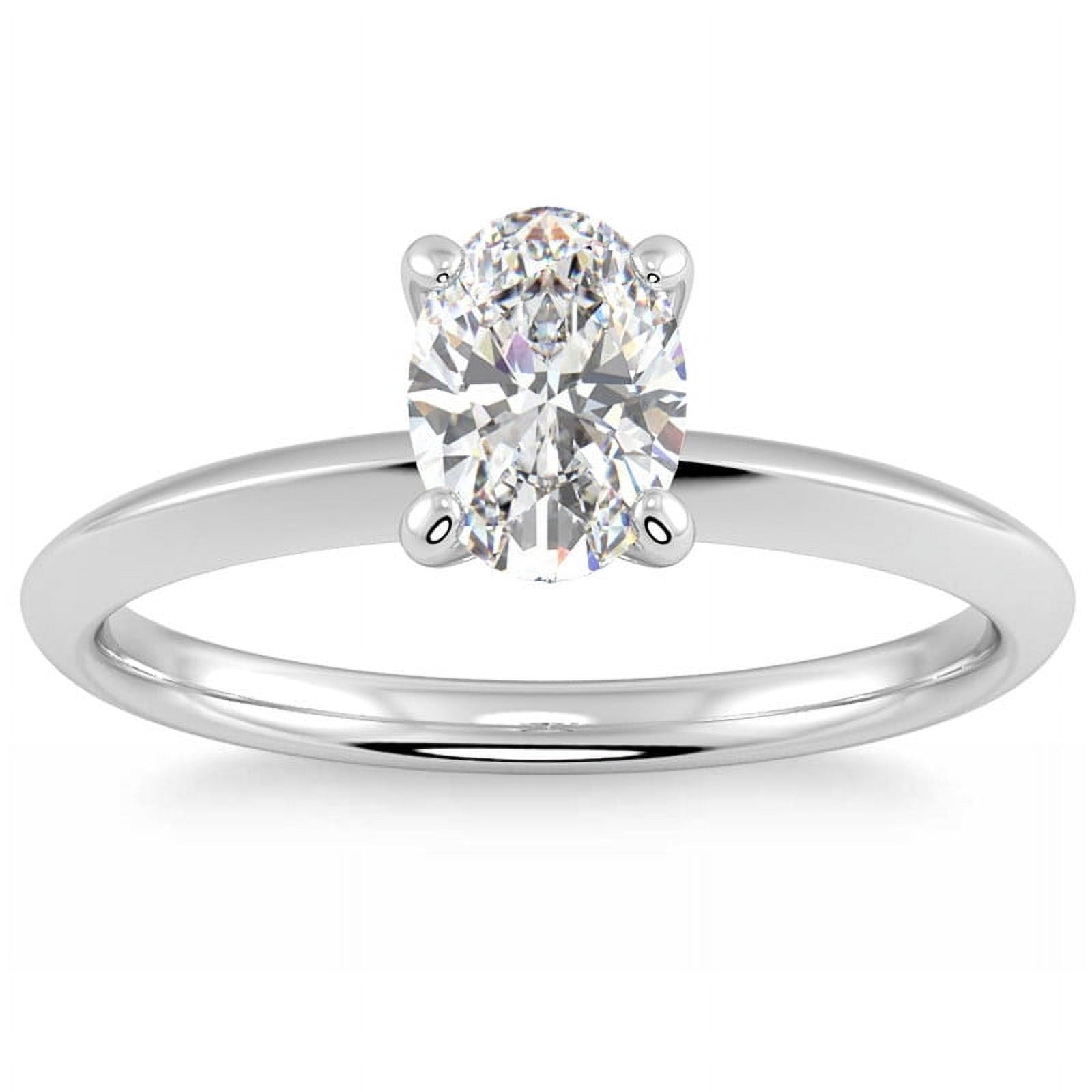 Butterfly Jewel 1.4 Ct Oval Cut Moissanite Anniversary Ring - 14K Gold ...