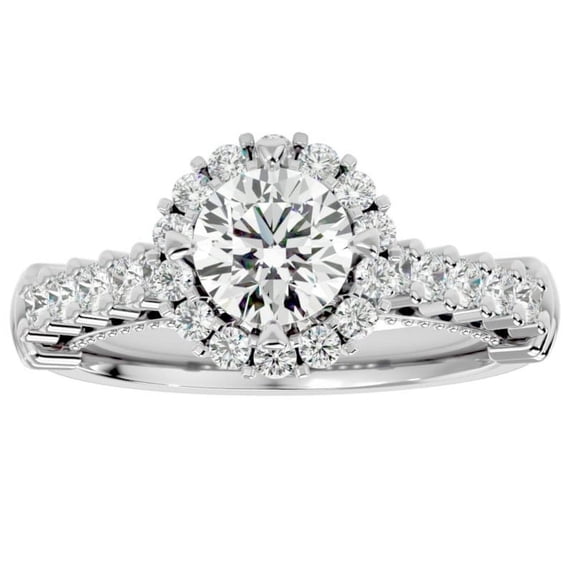 Butterfly Jewel 1.4 Ct Round Cut Engagement Ring - Simple Unique Design ...
