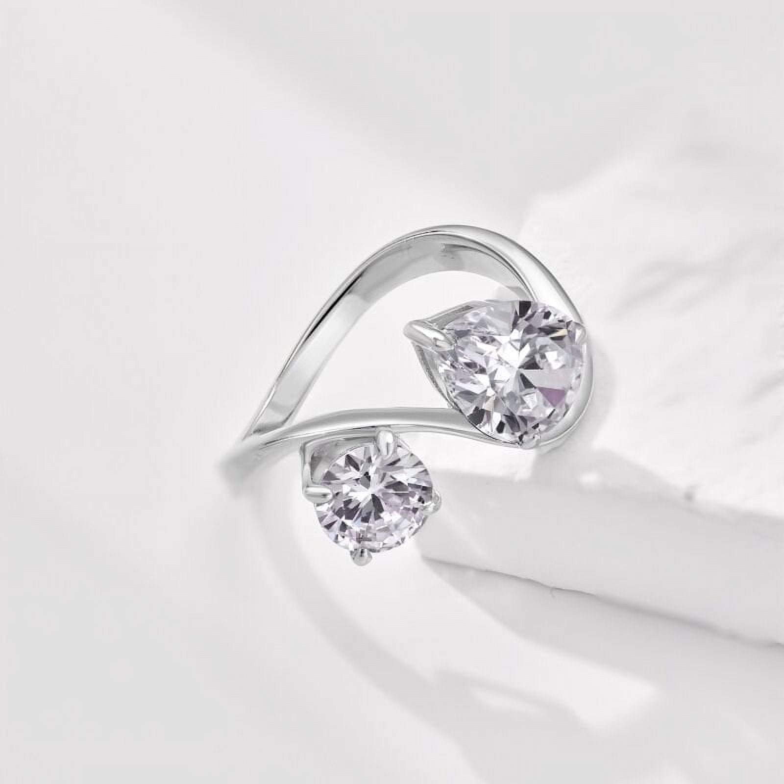 Butterfly Jewel 1.5 Ct Heart Cut Diamond Bridal Set - 14K White Gold ...