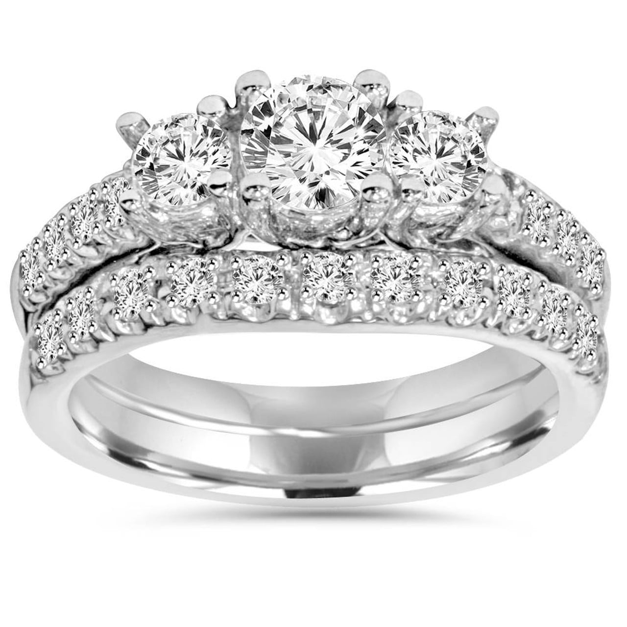 Butterfly Jewel 14K Gold Plated Ring - Round Cut 2 Ct Prong Set ...
