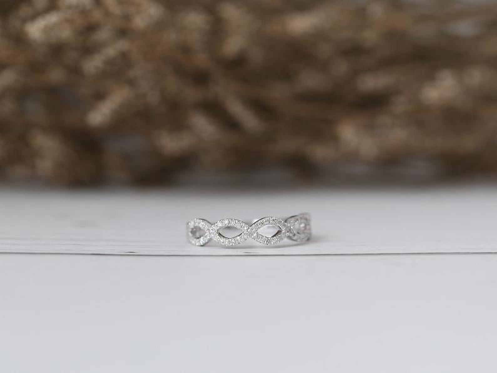 Butterfly Jewel 14K White Gold Plated Diamond Ring - 0.4 Ct Round ...