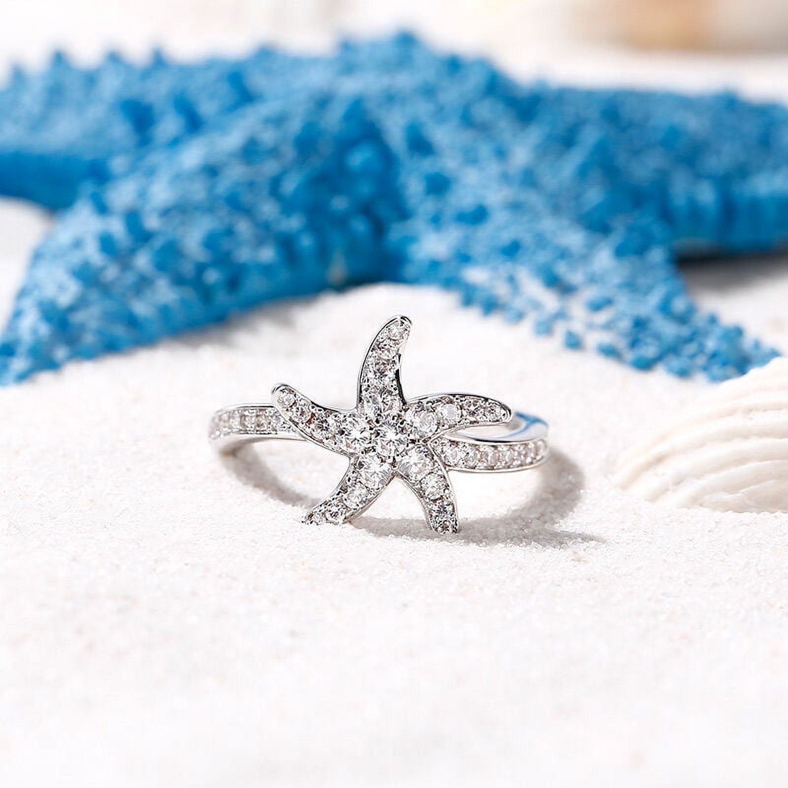 Butterfly Jewel 14K White Gold Plated Diamond Ring - 0.8 Ct Round ...