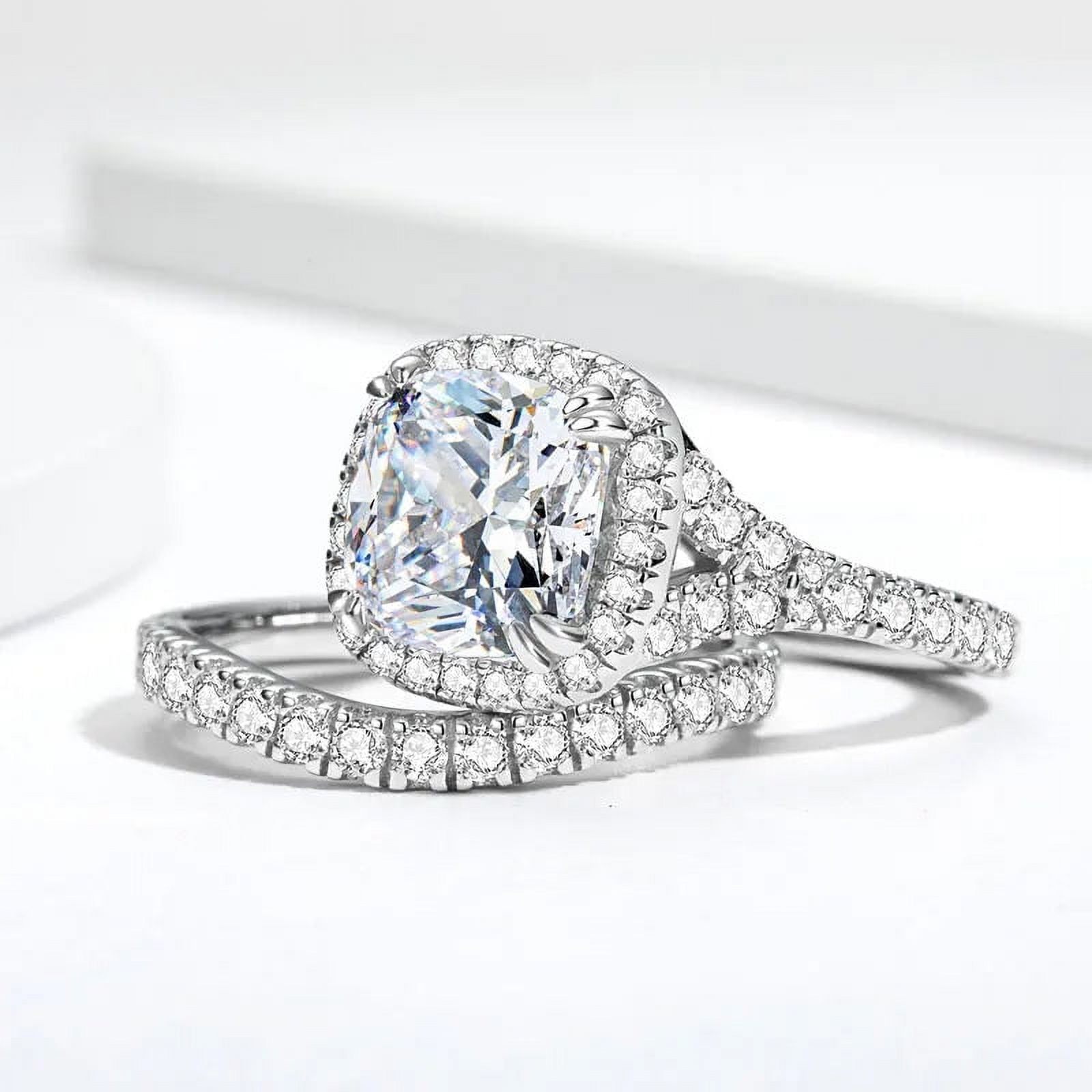 Butterfly Jewel 14K White Gold Plated Diamond Rings - 1.8 Ct Round ...