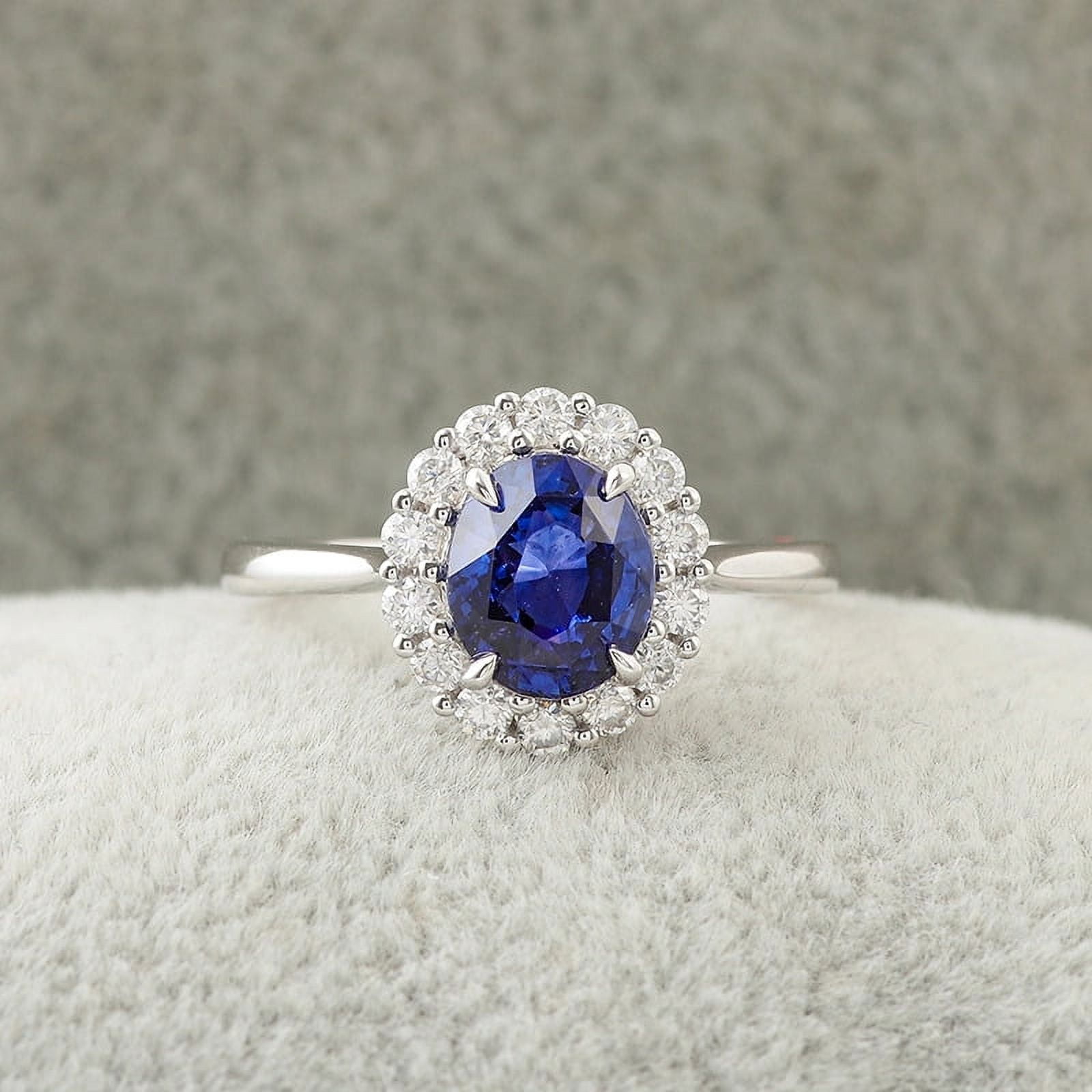 Butterfly Jewel 14K White Gold Plated Diamond Rings - 2 Ct Oval Cut ...