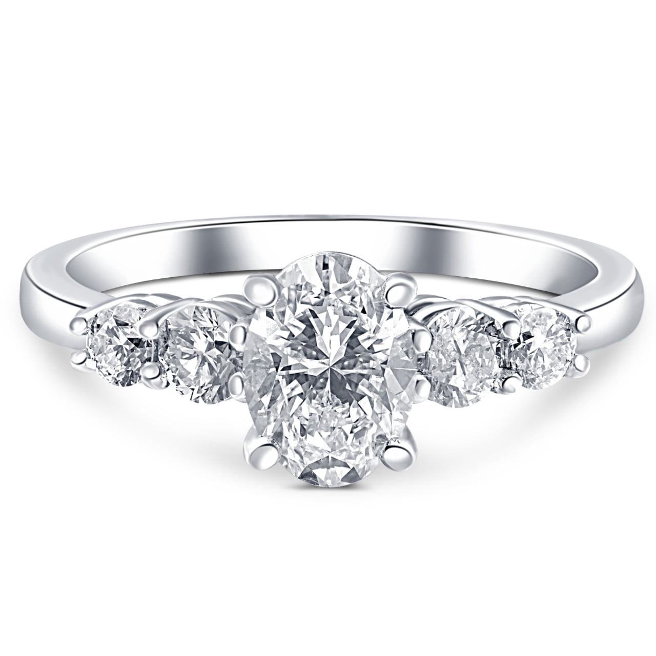 Butterfly Jewel 14K White Gold Plated Moissanite Wedding Anniversary ...