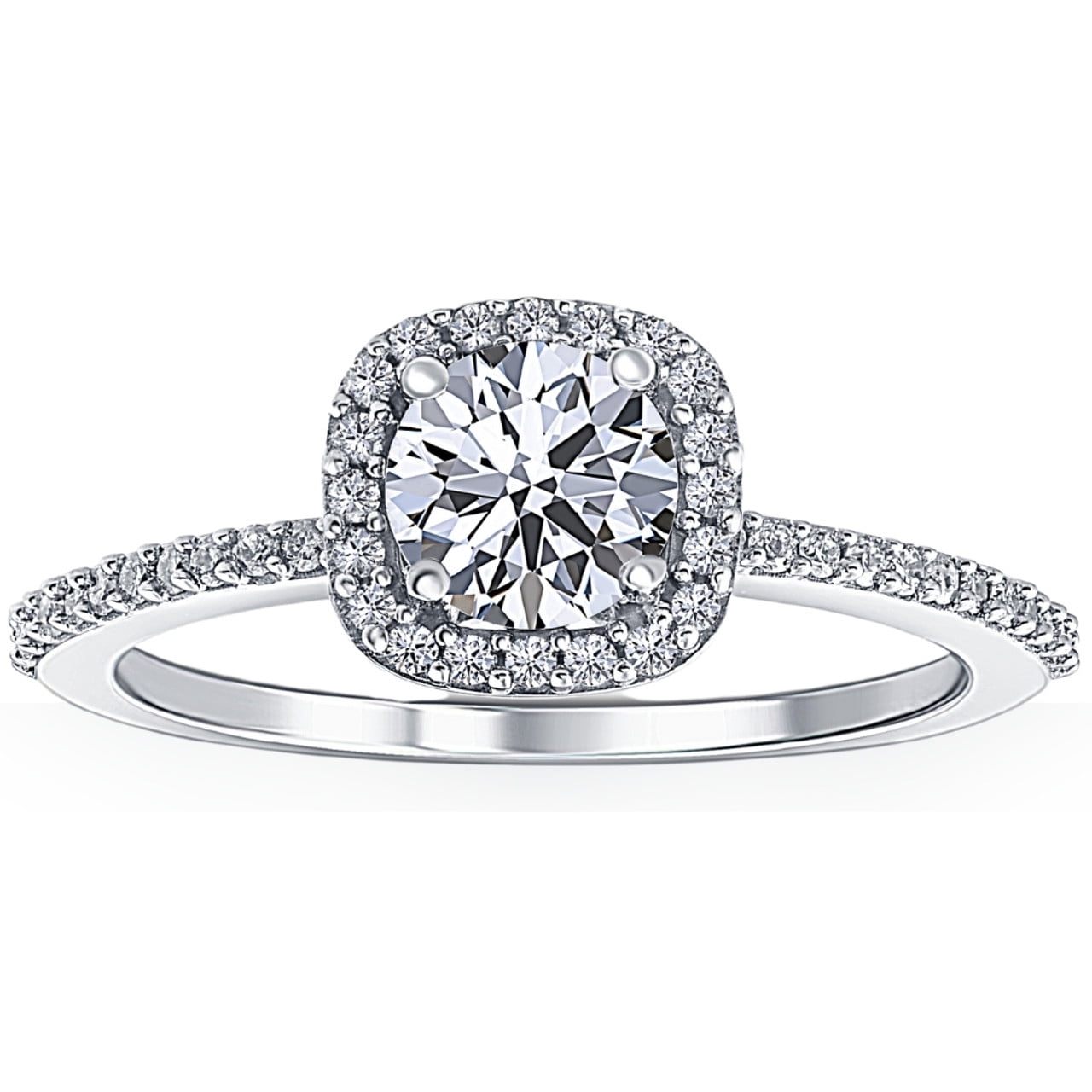 Butterfly Jewel 14K White Gold Plated Ring For Women's - 2 Ct ...