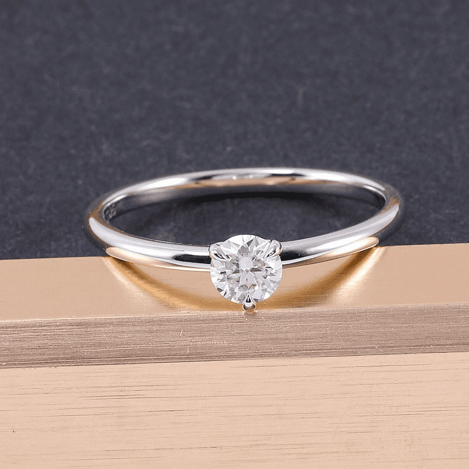 Butterfly Jewel 14K White Gold Plated Wedding Bands – 1.6 Ct Round Cut ...