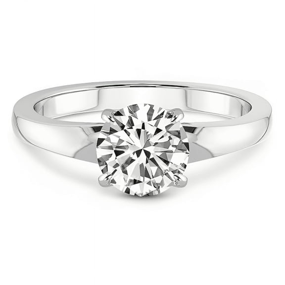 Butterfly Jewel Cushion Cut 2.1 Ct White Diamond Engagement Ring - 14k ...