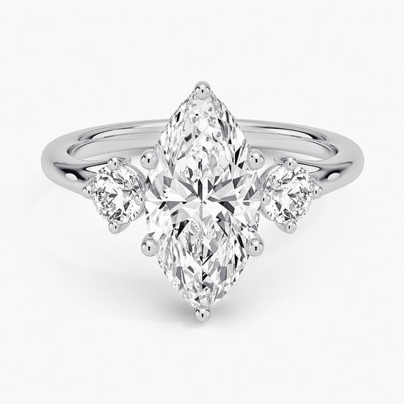 Butterfly Jewel 2.8 Ct Marquise Cut Lab Created Diamond Wedding ...