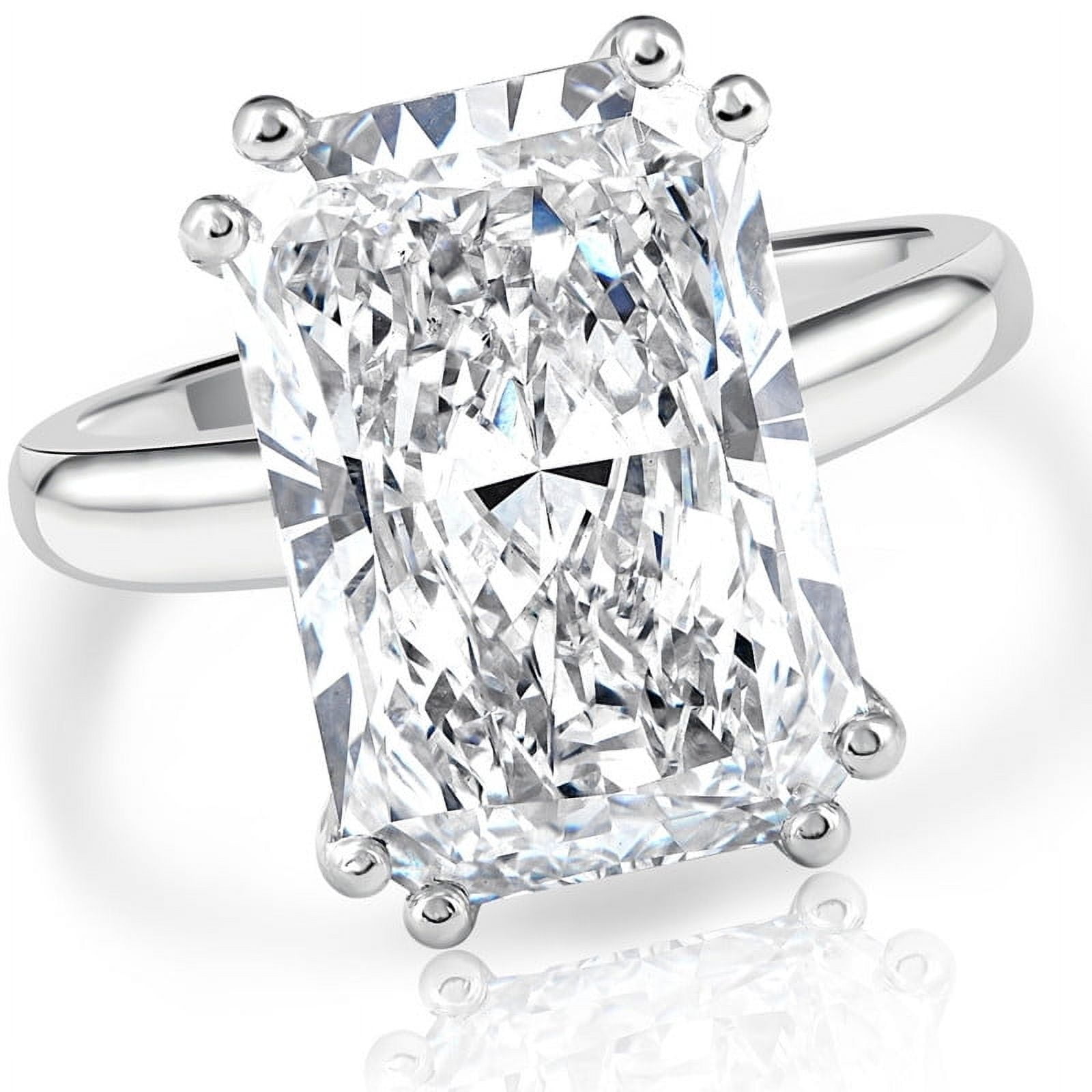 Butterfly Jewel 2 Ct Radiant Cut Moissanite Rings - 14K Gold Plated ...