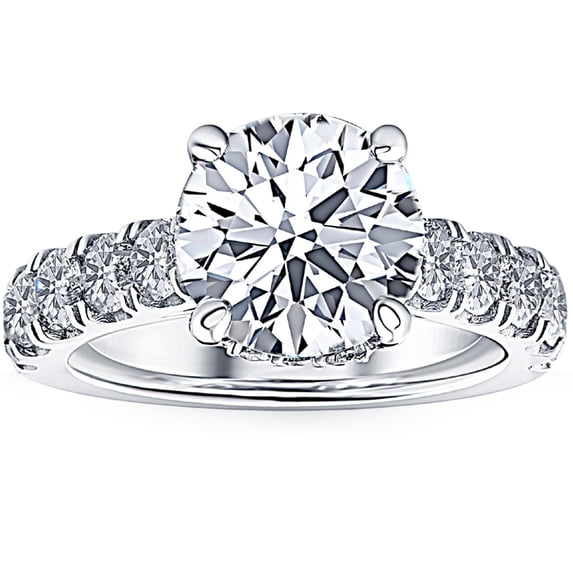 Butterfly Jewel Brilliant 1.4 Ct Round Cut Moissanite Engagement Ring ...