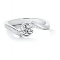 Butterfly Jewel Brilliant 1.9 Ct Round Cut White Diamond Wedding Ring ...