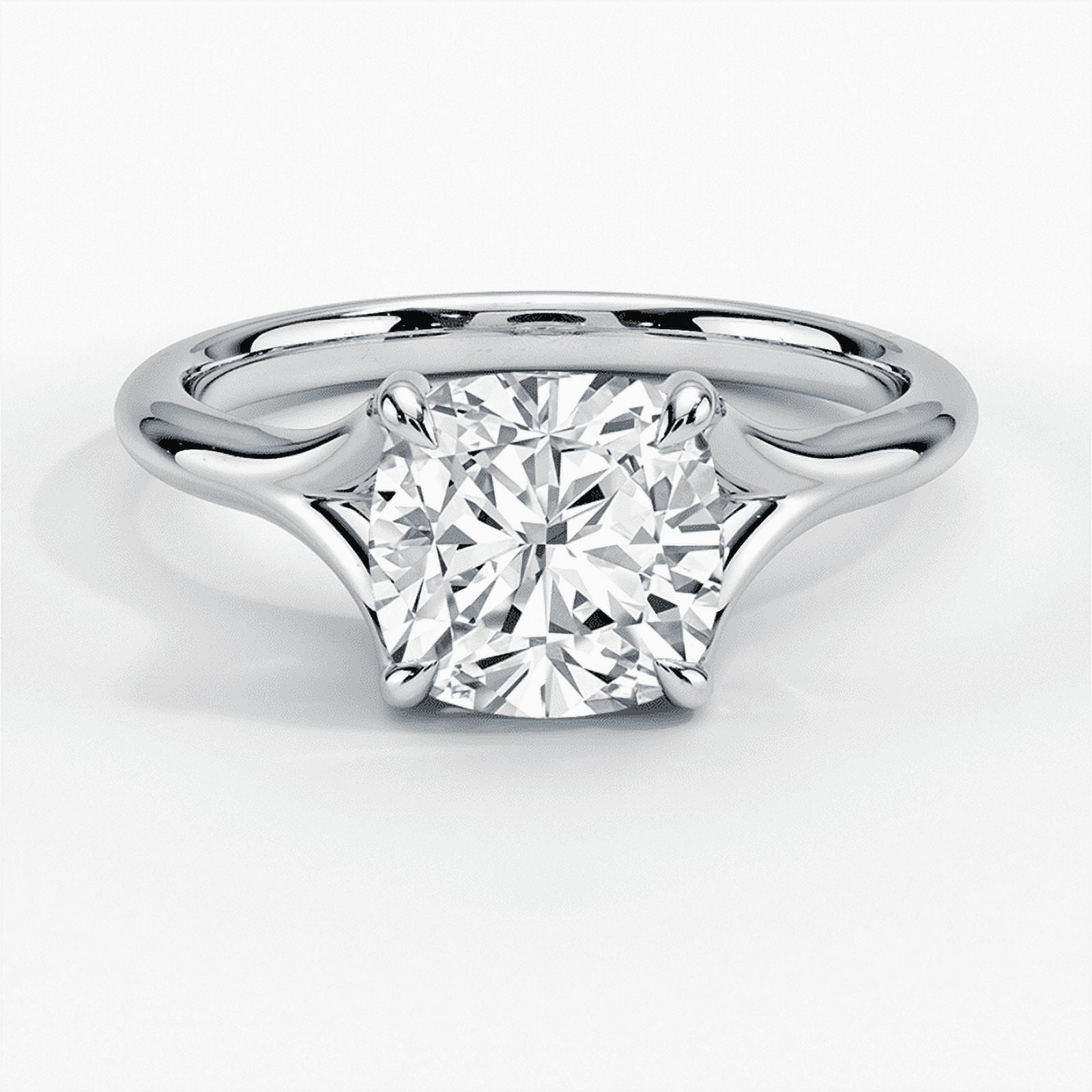 Butterfly Jewel Cushion Cut 1.95 Ct Prong Set Diamond Anniversary Ring ...