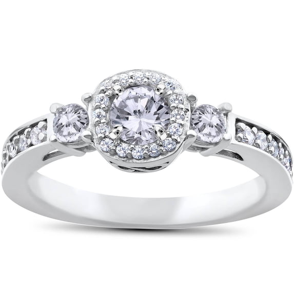 Butterfly Jewel Opulent 1 Ct Round Cut Moissanite Wedding Ring ...