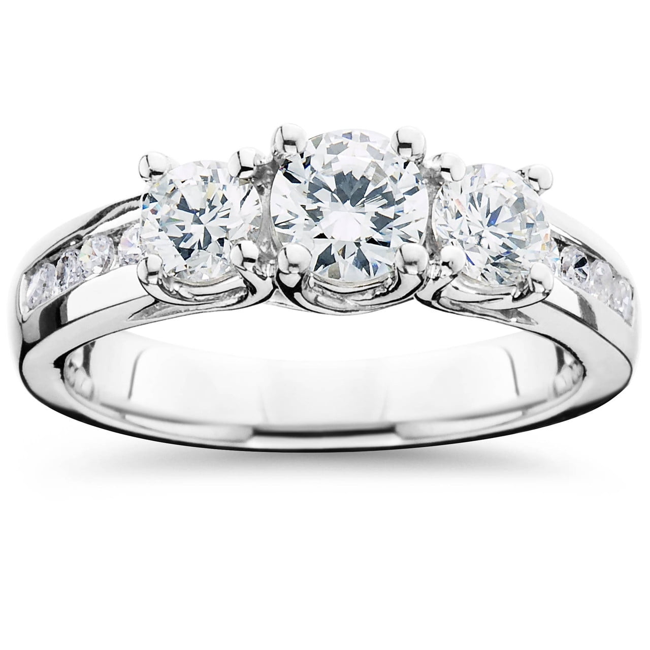 Butterfly Jewel Radiant 2 Ct Round Cut Moissanite Wedding Ring for Her ...