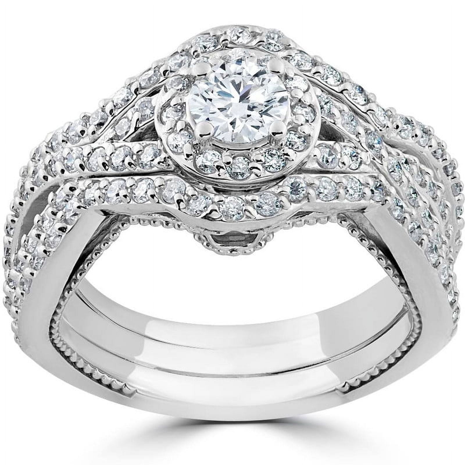 Butterfly Jewel Refined 1.3 Ct Round Cut Moissanite Ring - Simulated ...