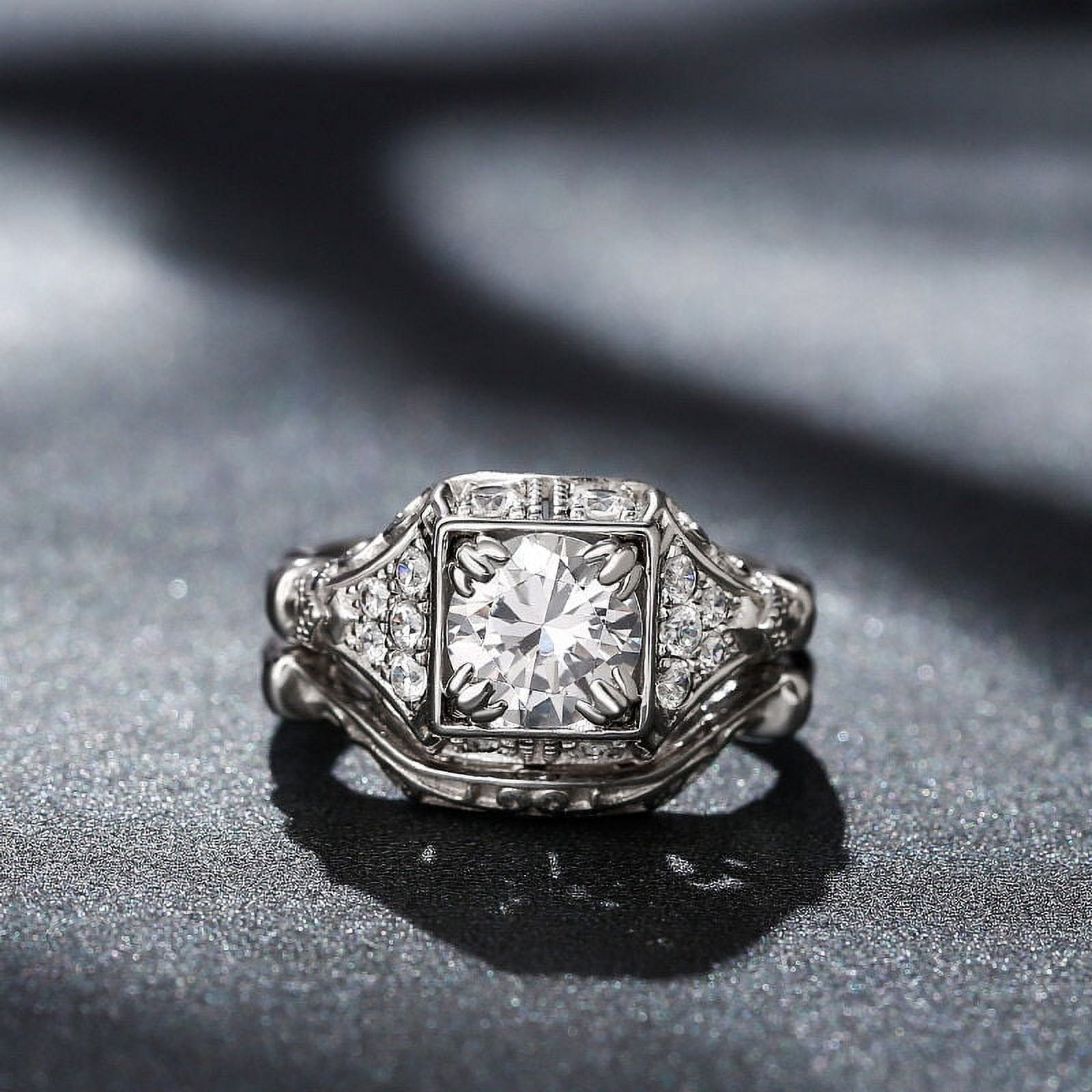 Butterfly Jewel Retro-Inspired Vintage Ring Set for Women - 1.8 Ct ...