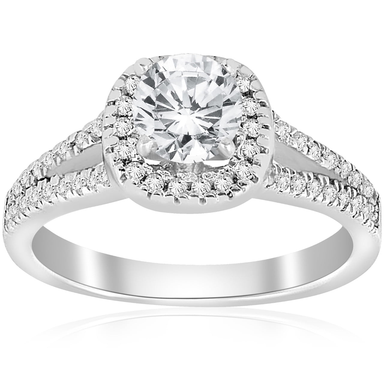 Butterfly Jewel Round Cut 1.9 Ct Moissanite Anniversary Ring - Promise ...