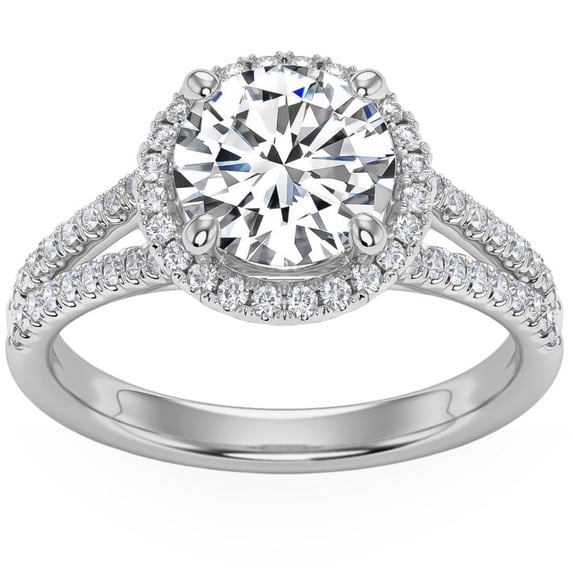Butterfly Jewel Round Cut 1.9 Ct Moissanite Engagement Ring for Her ...