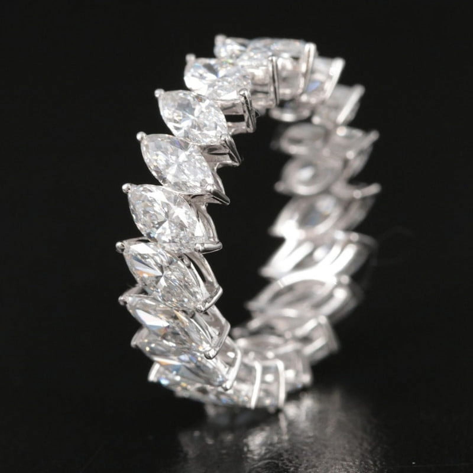 Butterfly Jewelry 1.6 Ct Marquis Cut Moissanite Bands - 14K White Gold ...