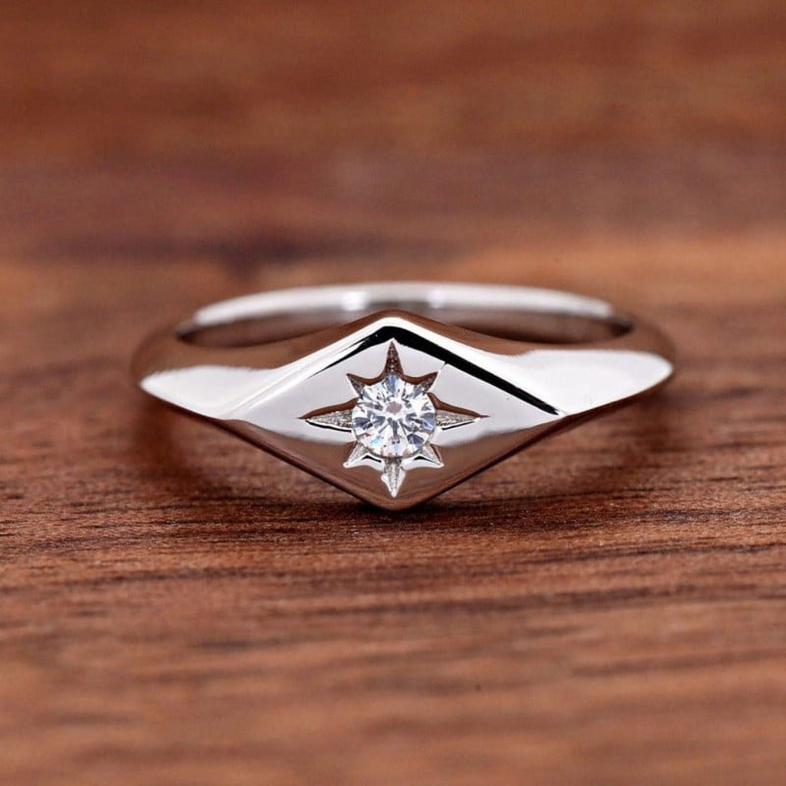 Butterfly Jewelry 14K White Gold Plated Moissanite Bands - 1.4 Ct ...