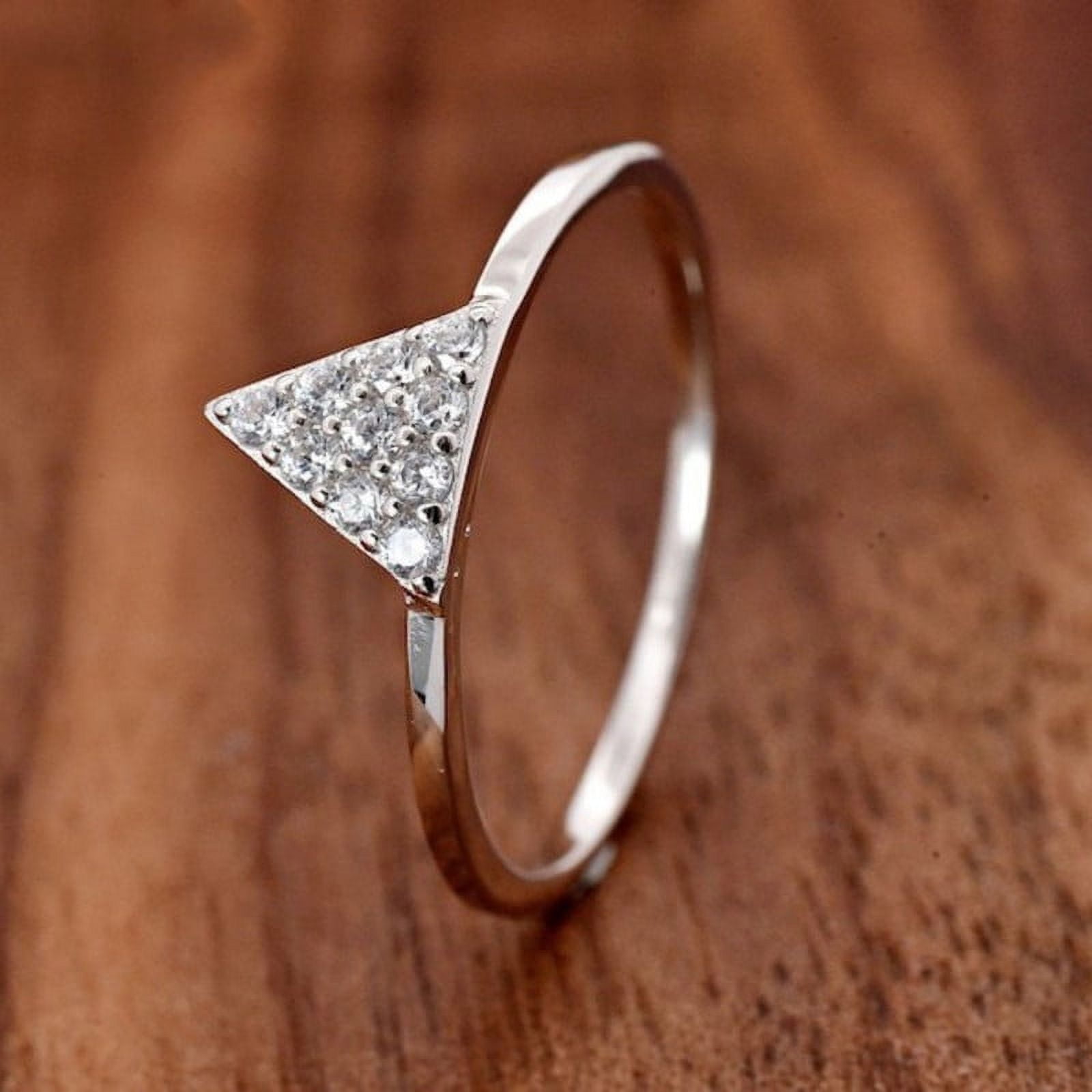 Butterfly Jewelry 14K White Gold Plated Rings – 0.8 Ct Brilliant Round ...