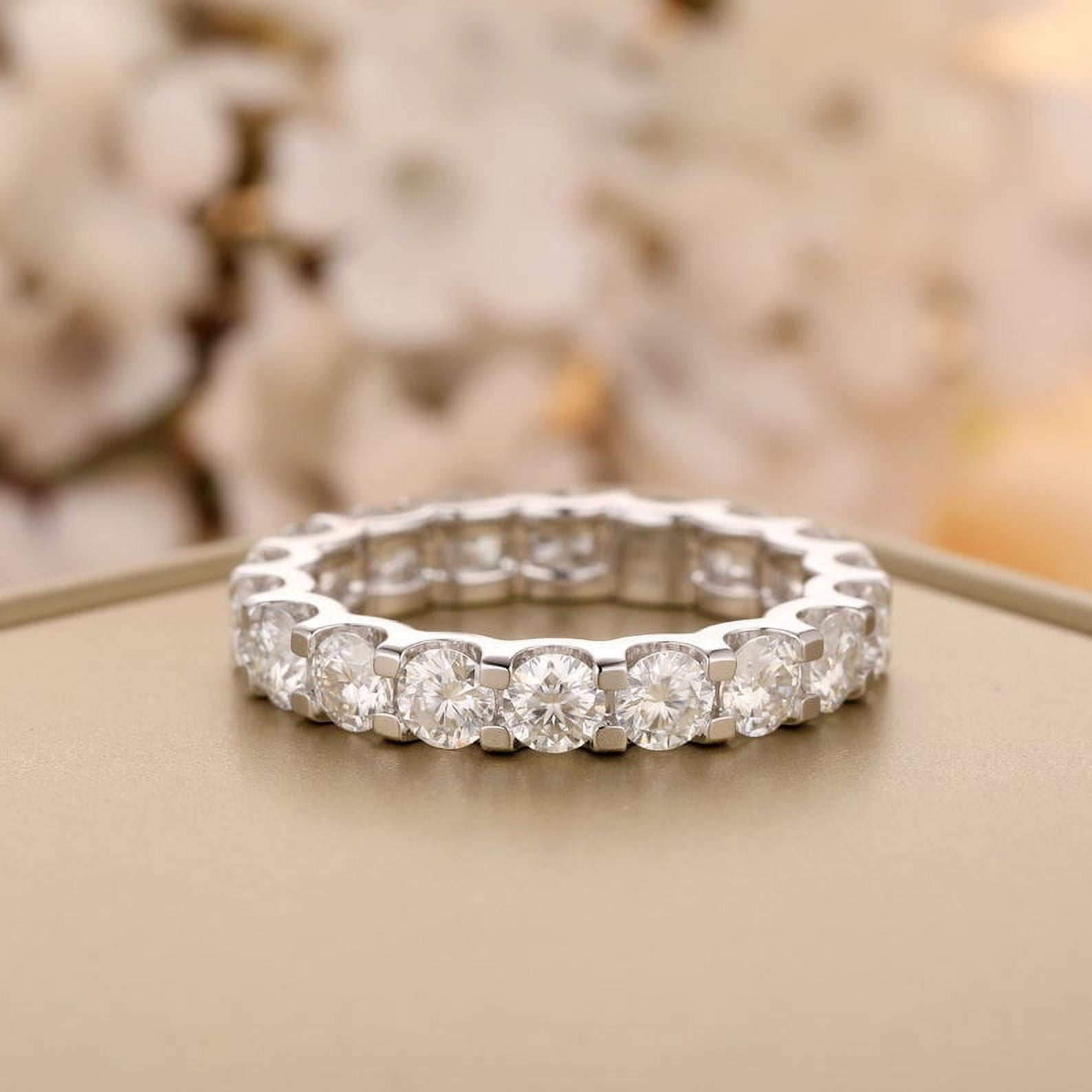Butterfly Jewelry 14K White Gold Plated Rings - 1.5 Ct Round Moissanite ...