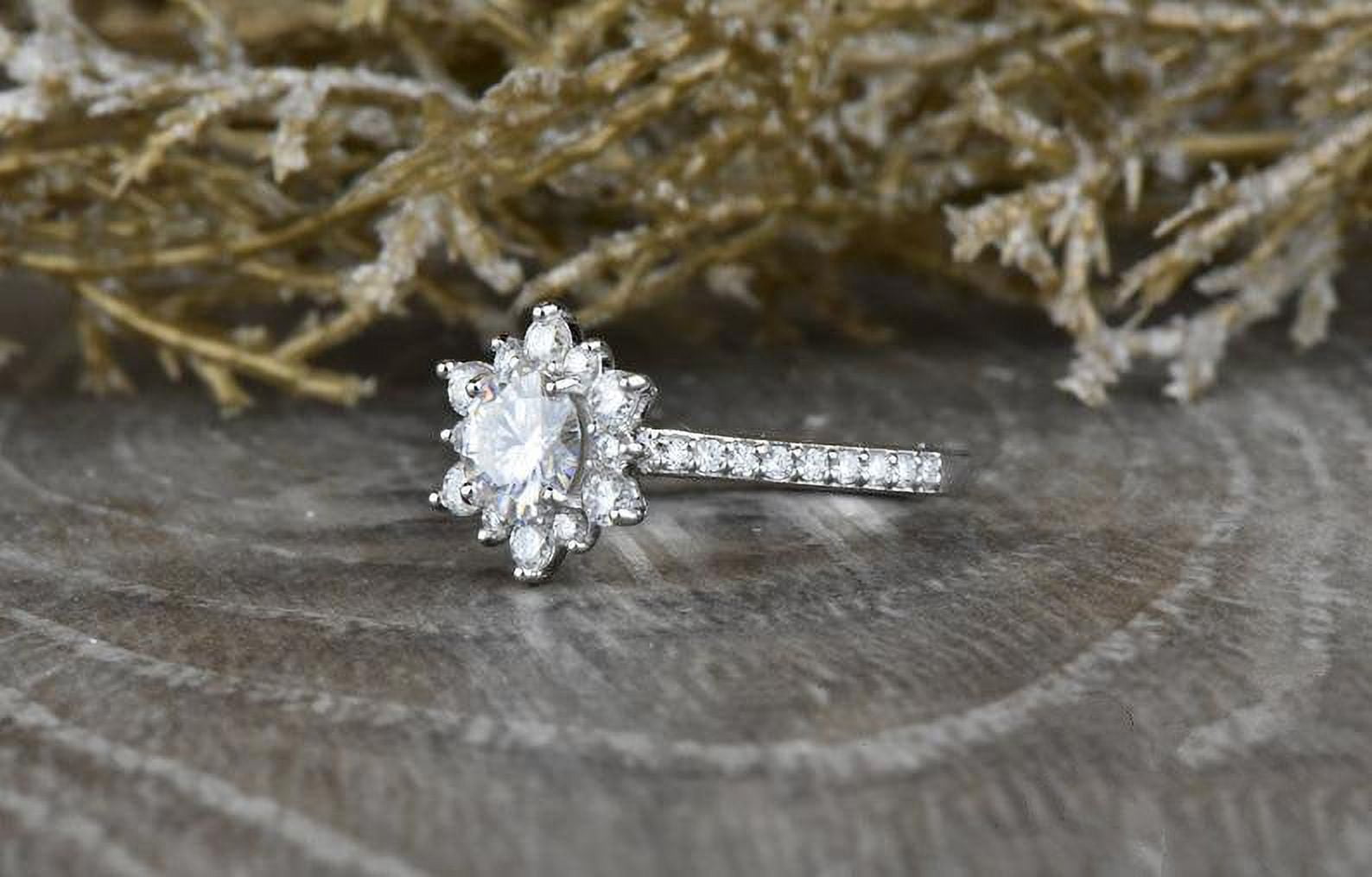 Butterfly Jewelry 14K White Gold Plated Rings for Weddings - 1.8 Ct ...