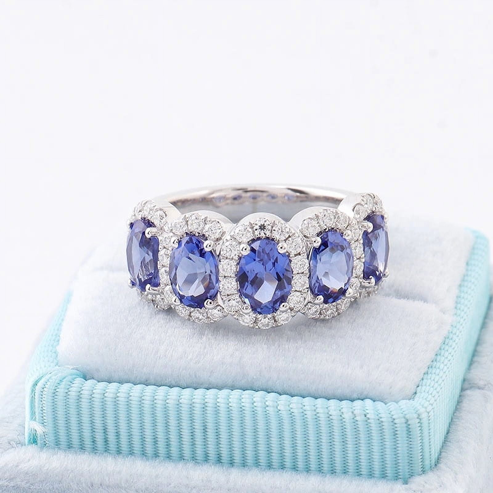 Butterfly Jewelry 2 Ct Oval Cut Moissanite Rings - 14K White Gold ...