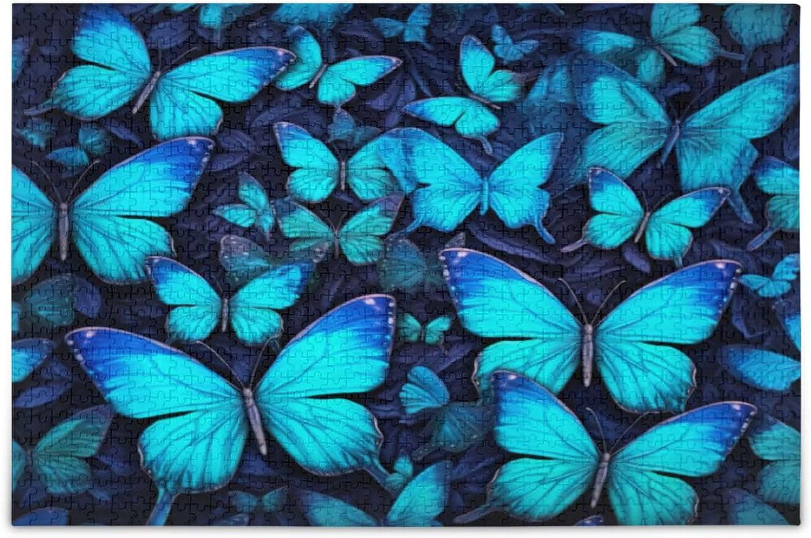 Butterfly Jigsaw Puzzles for Adults 500 Pieces, Die-Cut Puzzle Pieces ...