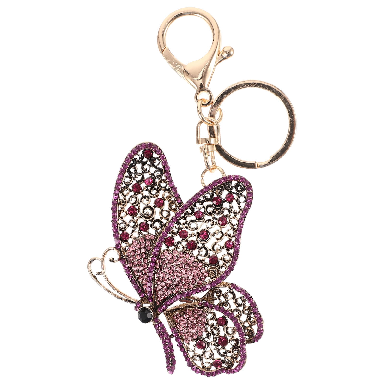Butterfly Keychain Chains for Women Gifts Keychains Ring Car Metal Fob ...