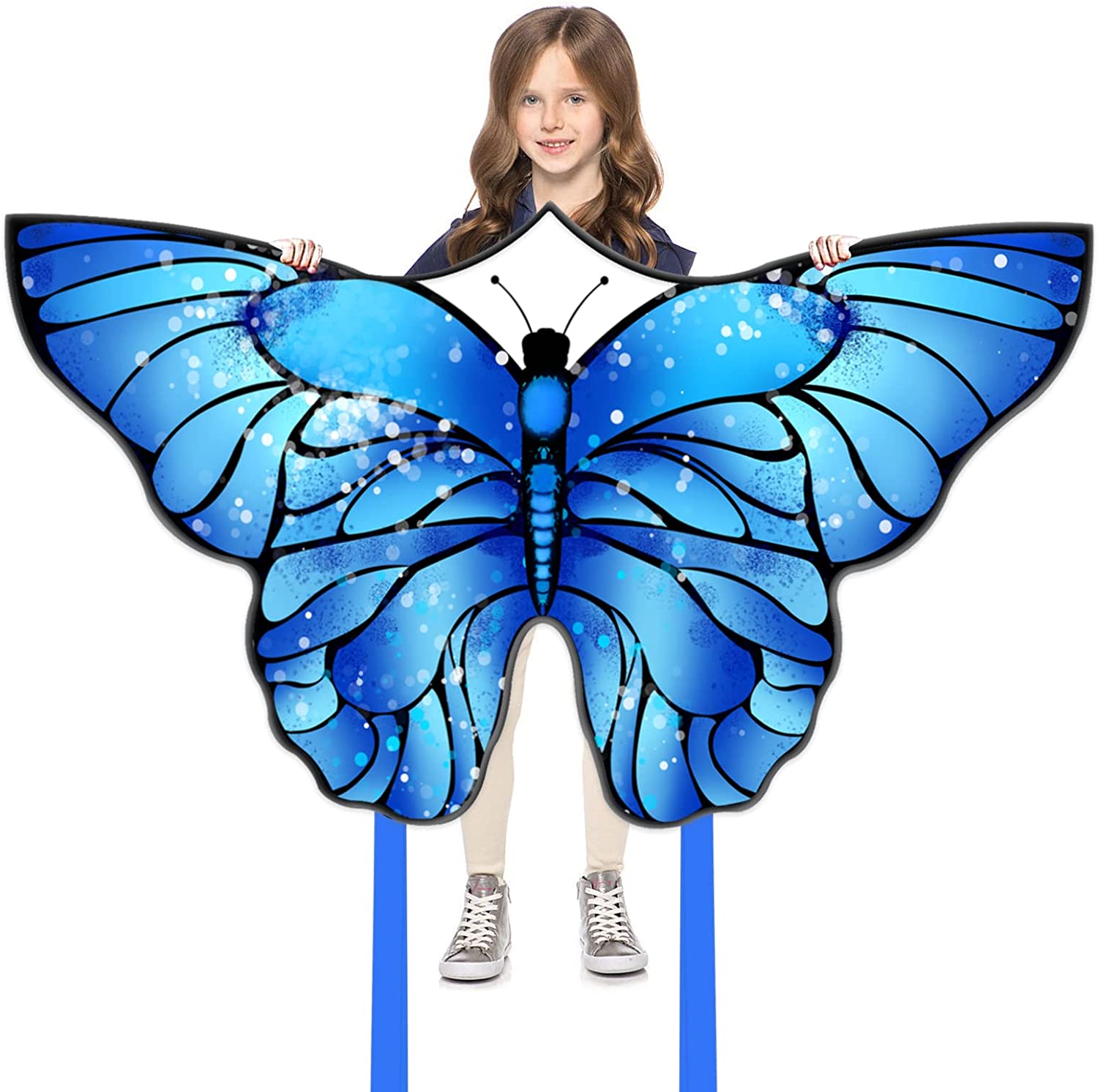 Butterfly Kite for Kids & Adults Easy to Fly, 55" x 28" Large Single ...