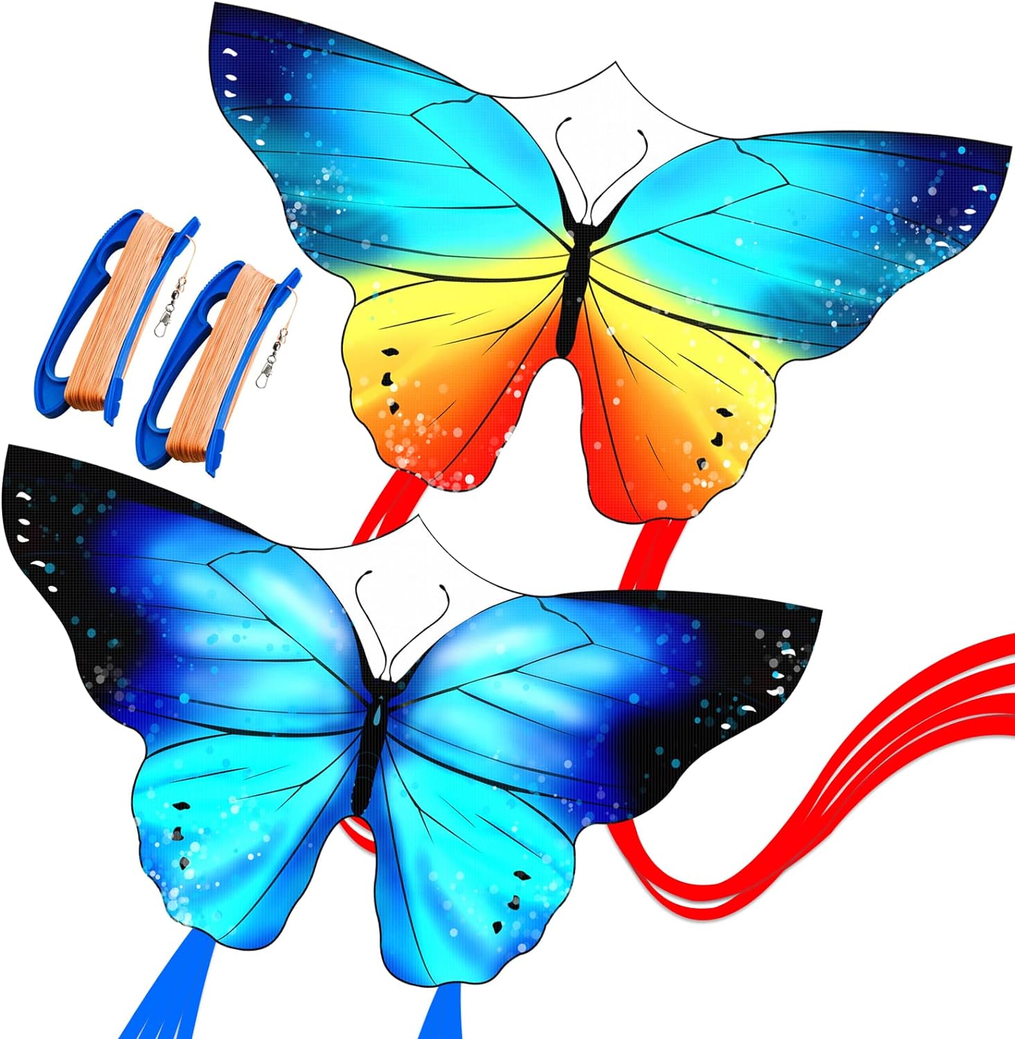 Butterfly Kite for Kids & Adults Easy to Fly, 55" x 28" Large Single ...