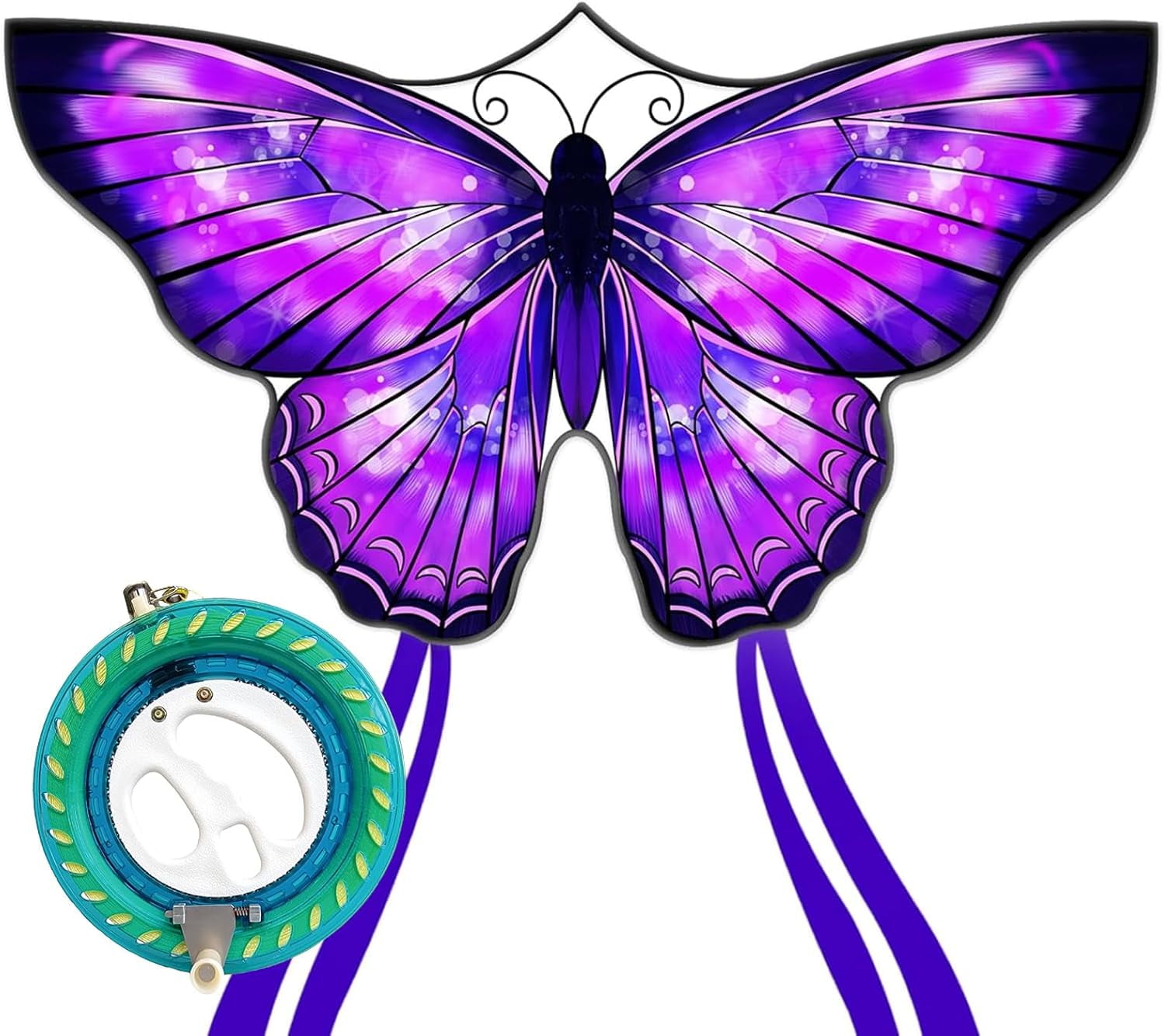 Butterfly Kite for Kids & Adults Easy to Fly, Large Single Line Kites ...