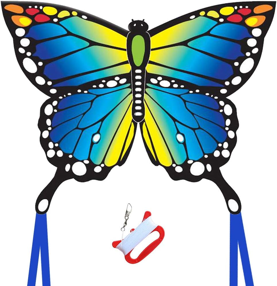Butterfly Kites for Kids & Adults, Large Beginner Kite for Kids Ages 4 ...