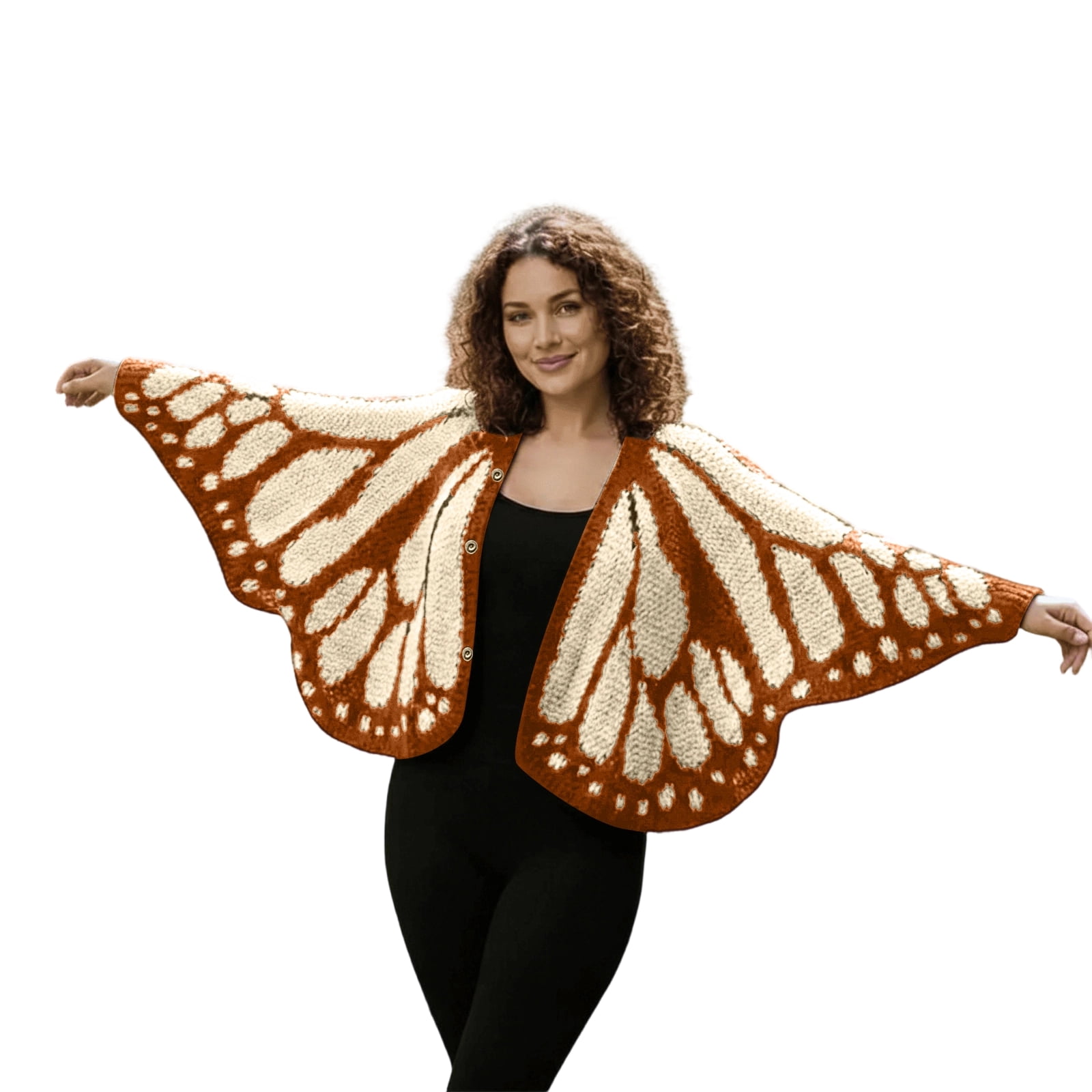Butterfly Knit Cardigan, The Crochet Butterfly Cardigan Sweater with ...