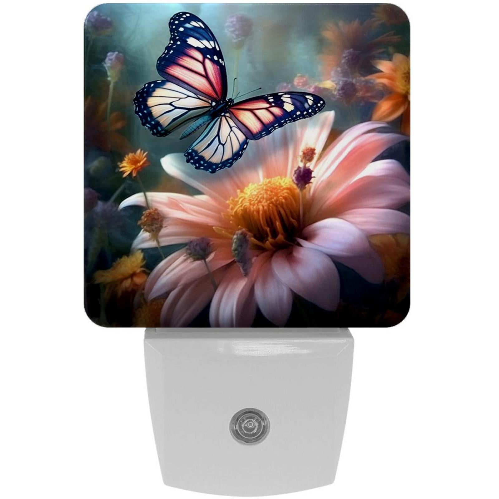 Butterfly LED Square Night Light - Energy Efficient and Stylish ...