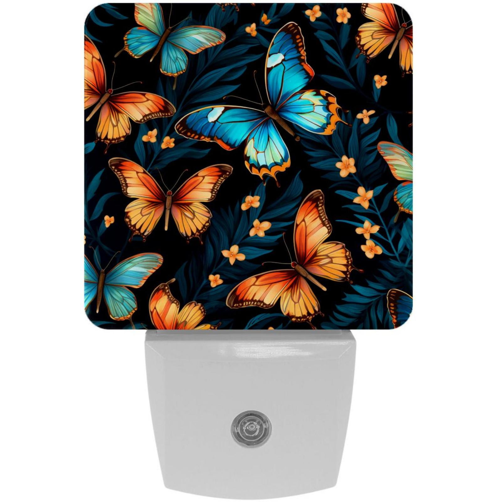 Butterfly LED Square Night Lights for Bedroom and Living Room ...