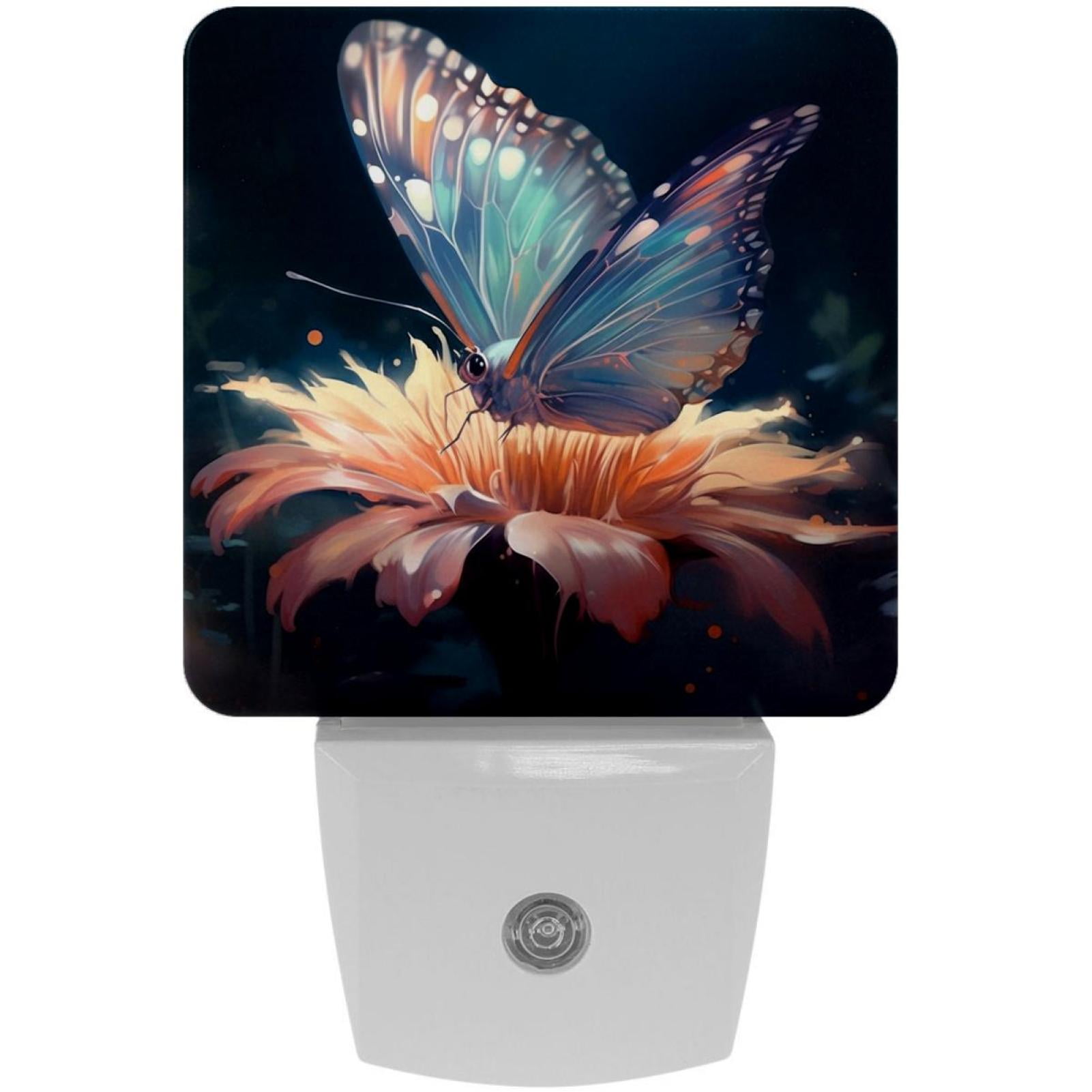 Butterfly LED Square Night Lights - Elegant and Energy Efficient ...