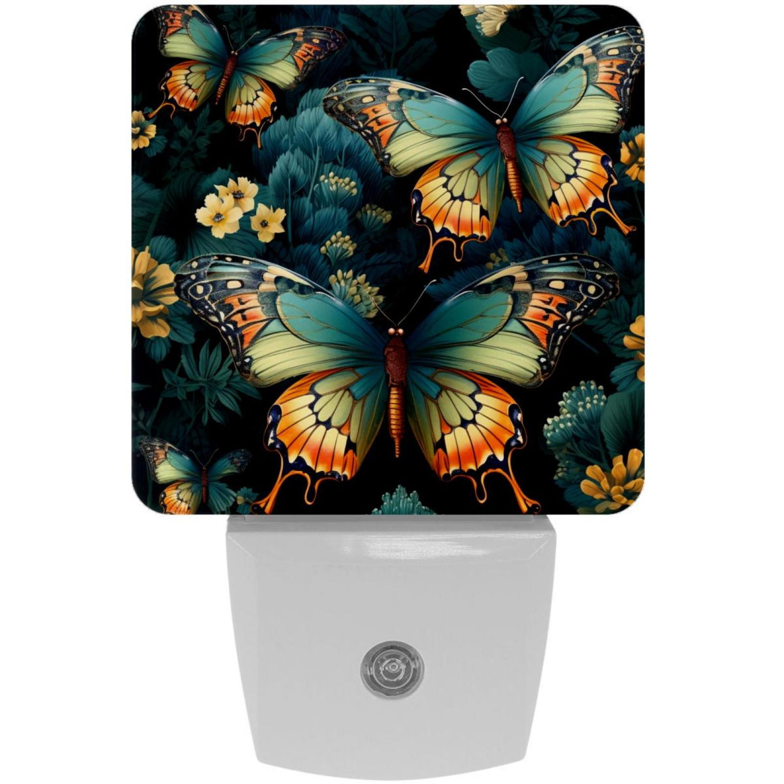 Butterfly LED Square Night Lights - Modern and Versatile Plug-in ...