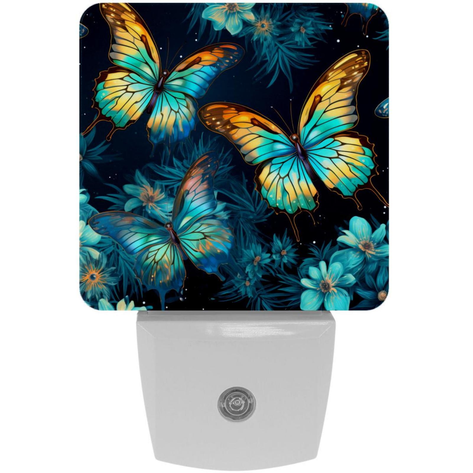 Butterfly LED Square Night Lights - Modern and Versatile Plug-in ...