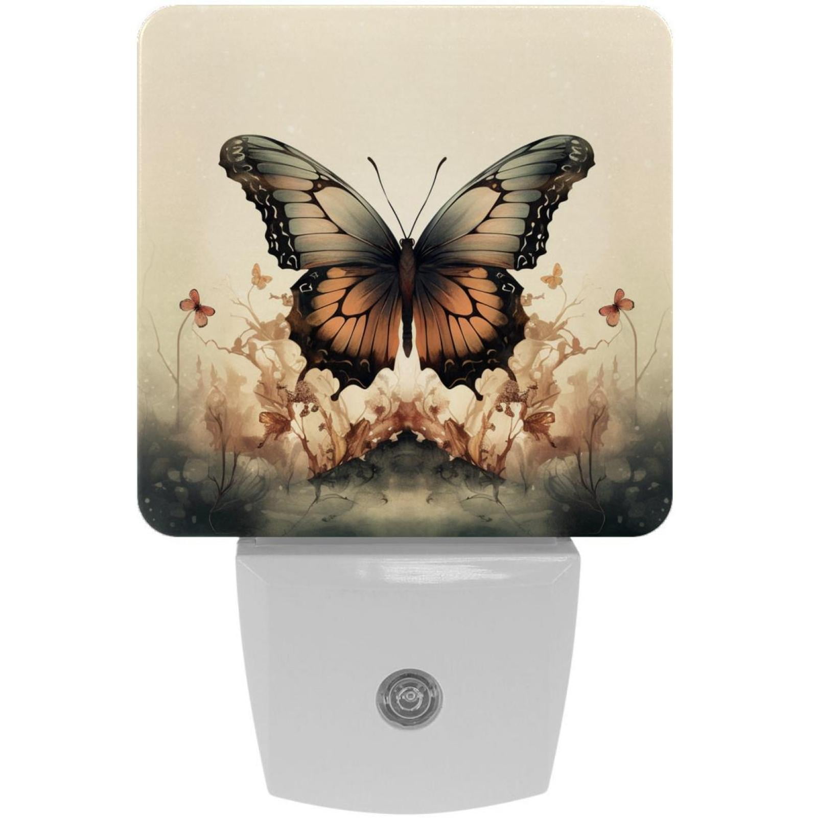 Butterfly LED Square Night Lights - Modern and Versatile Plug-in ...