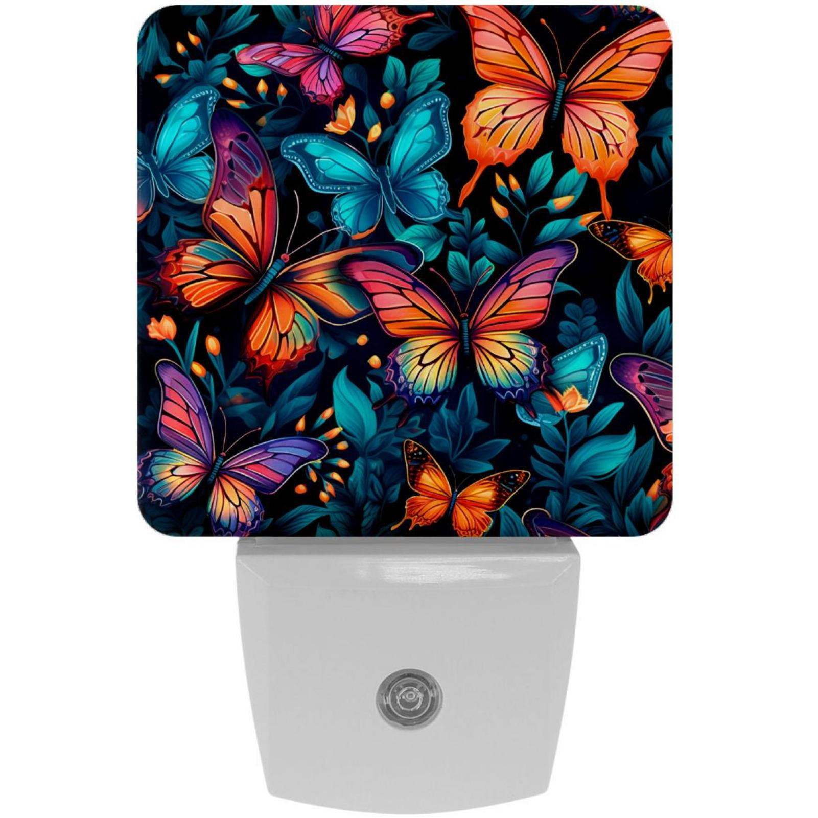Butterfly LED Square Night Lights - Small and Bright Illumination for ...