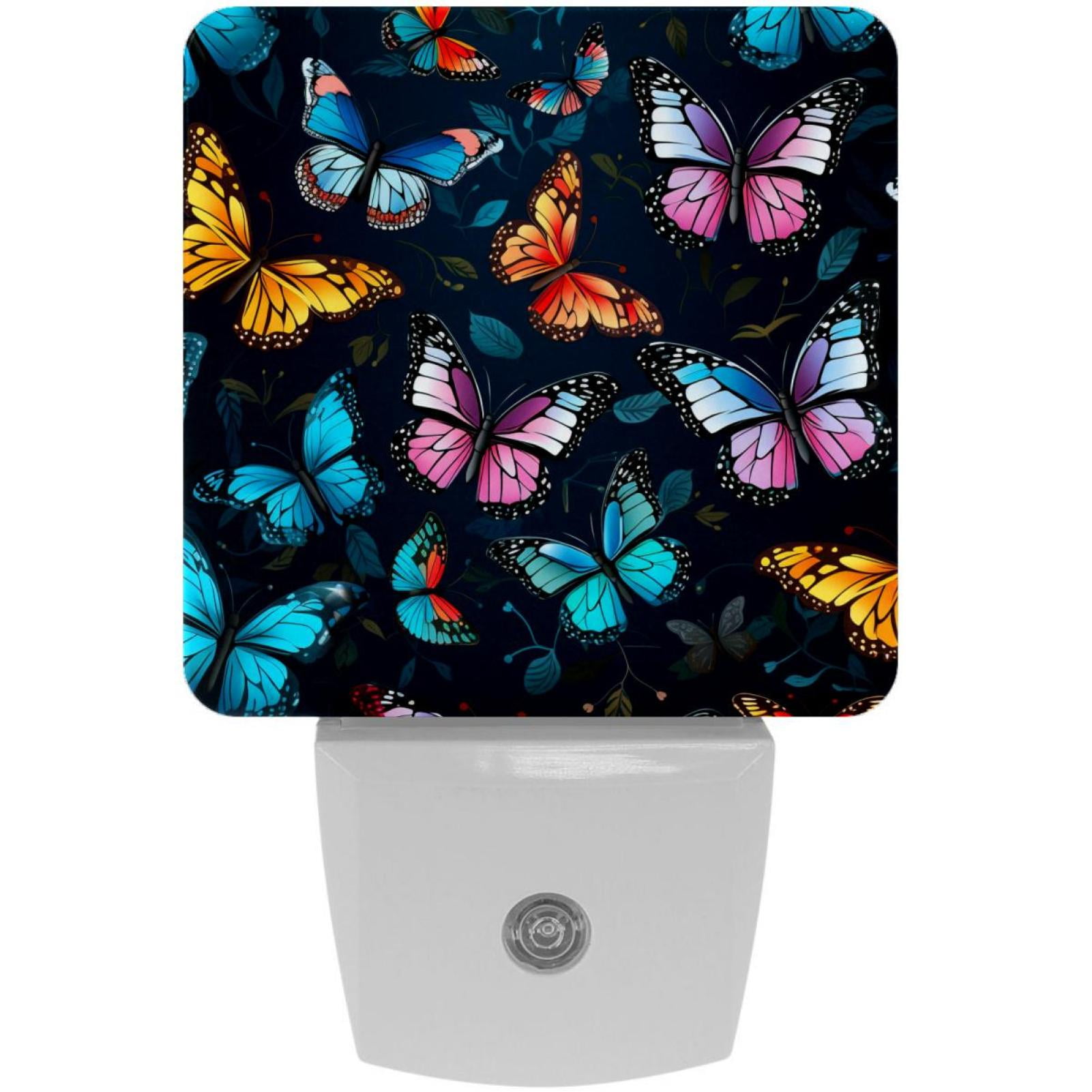 Butterfly LED Square Night Lights - Stylish and Energy-Efficient Room ...
