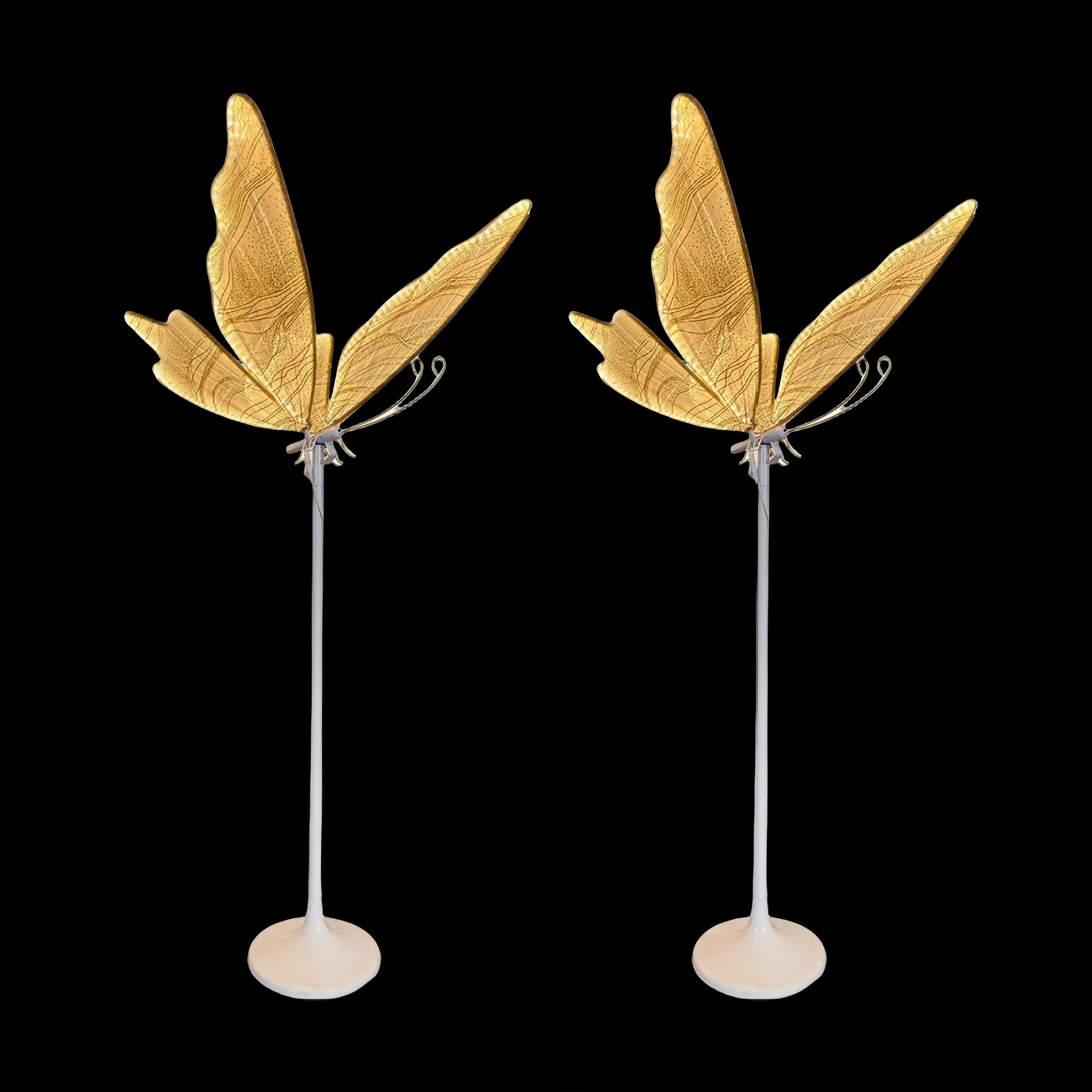 Louis Garden 31.5” 3D Butterfly Floor Lamp Hanging Lamp Wedding Decor ...